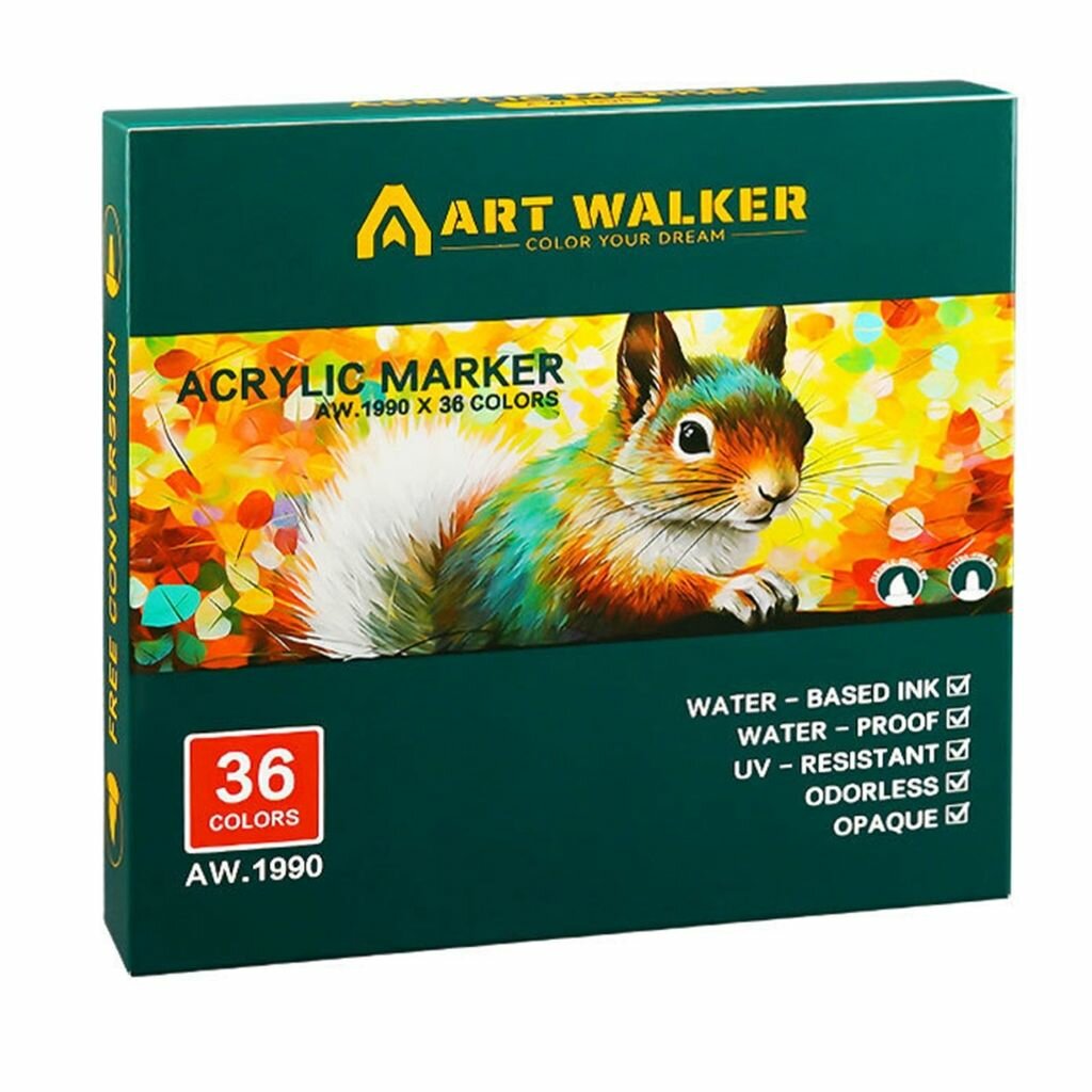 Двусторонний Акриловый Маркер 12/24/36 Цвета для Скрапбукинга, Журналов, Календарей, Карт, Рисования, 36 Цветов /Коробка