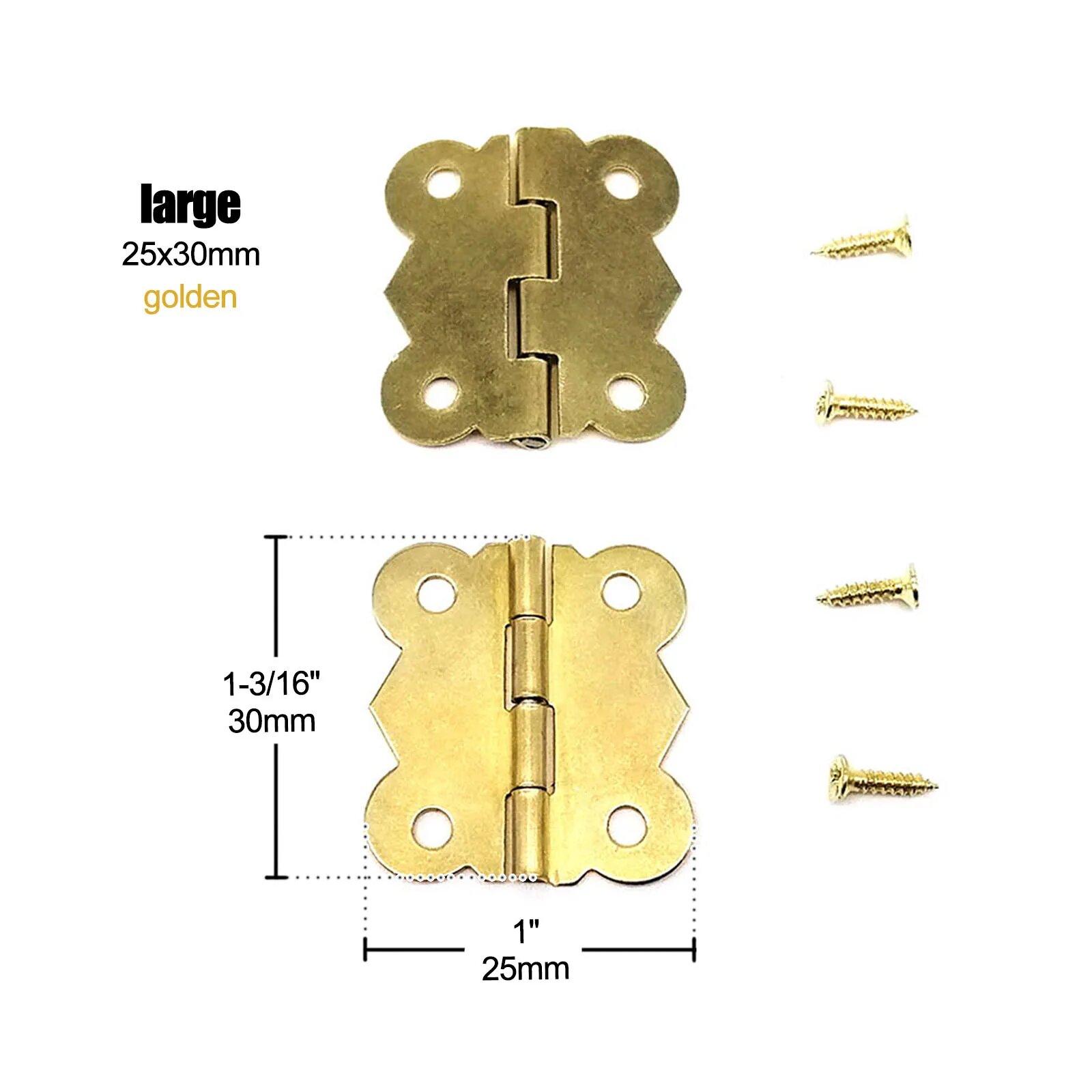 Мебельные петли golden 25x30mm, 12 шт.
