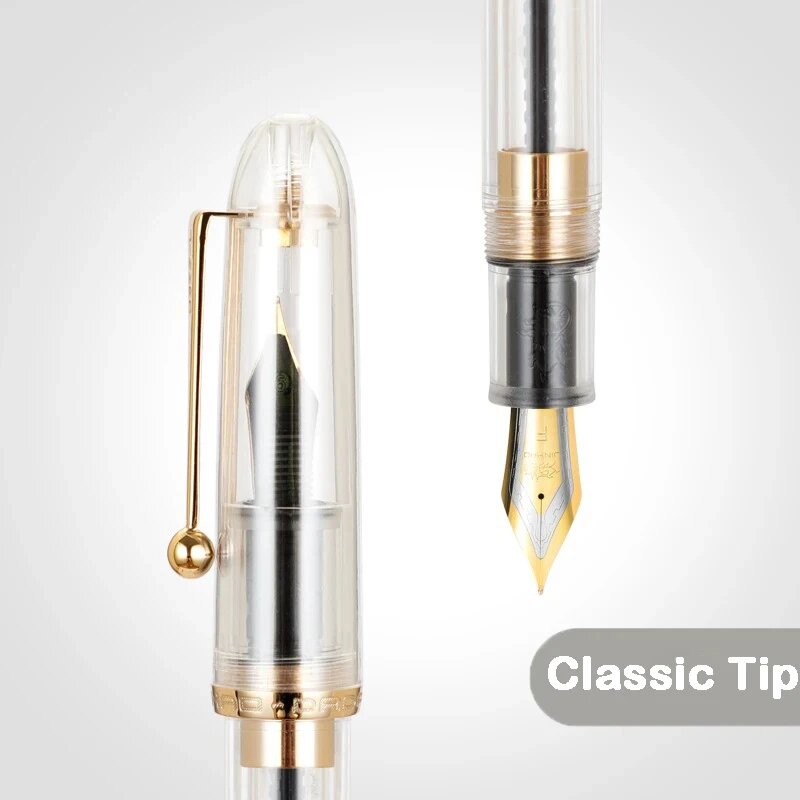 Перьевая ручка Jinhao 9016 прозрачная EF/F/M M(Approx 0.7mm), H-Transparent