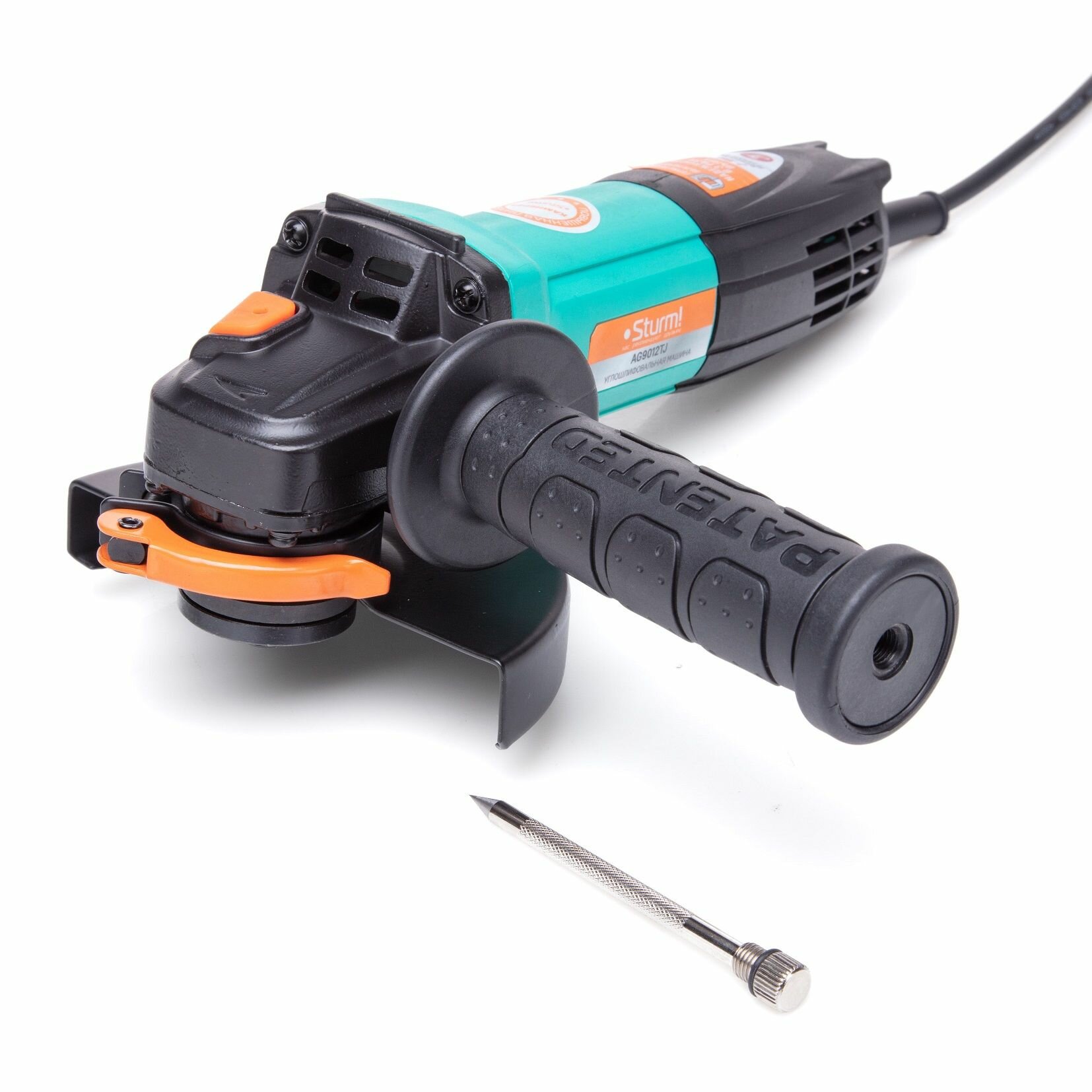 Угловая шлифмашина STURM! AG9012TJ, мощность 1000Вт, 10000об/мин, 22,2мм, М14, зеленый/черный