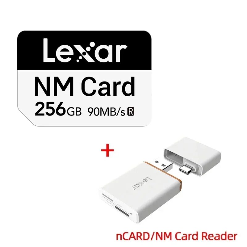 Lexar NM карта памяти 128/256/512 ГБ для Huawei, 256GB-Card Reader