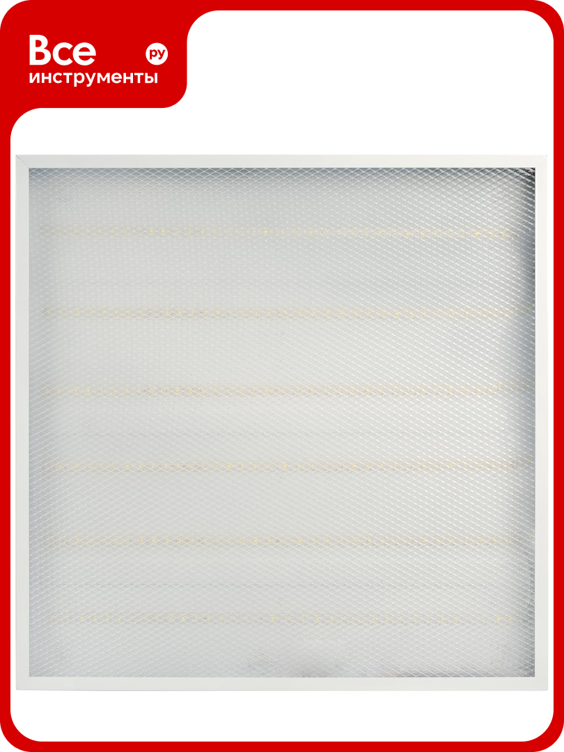 Светильник Jazzway светодиодная панель PPL 595/U Призма 48Вт 6500К IP40 19мм ДВО/ДПО универсальная встроеный драйвер 500mA 5018273A для внутреннего освещения