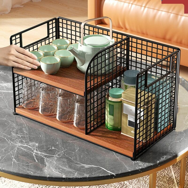 Угловой органайзер для ванной, полка для хранения, ретро кованое железо, деревянная доска, многофункциональная полка для дома, маленький держатель для туалетного мыла
