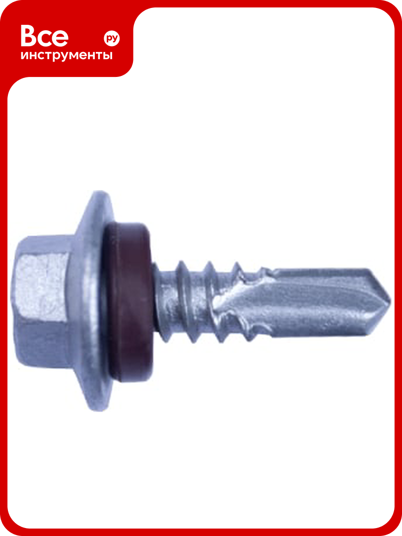 Самосверлящий винт Skreppro SsWp 14х5.5х50 (дакромет), 300 шт. 4680635460569, сталь