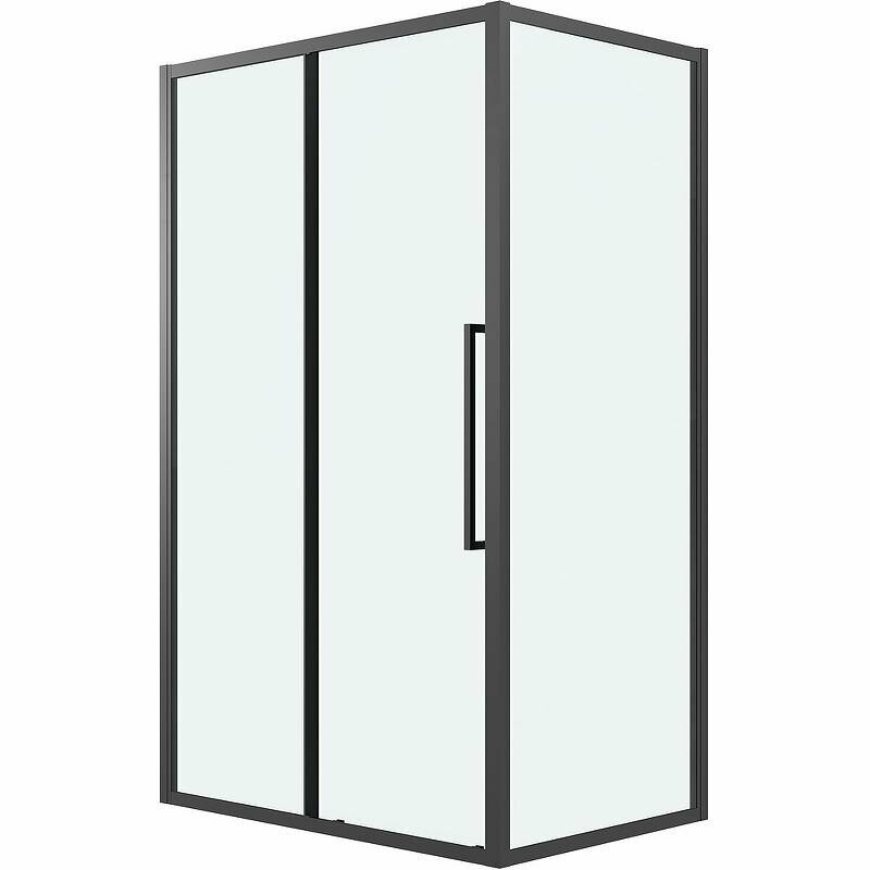 Душевой уголок Grossman Cosmo 140х90 120. K33.02.1490.21.00 профиль Черный матовый стекло прозрачное