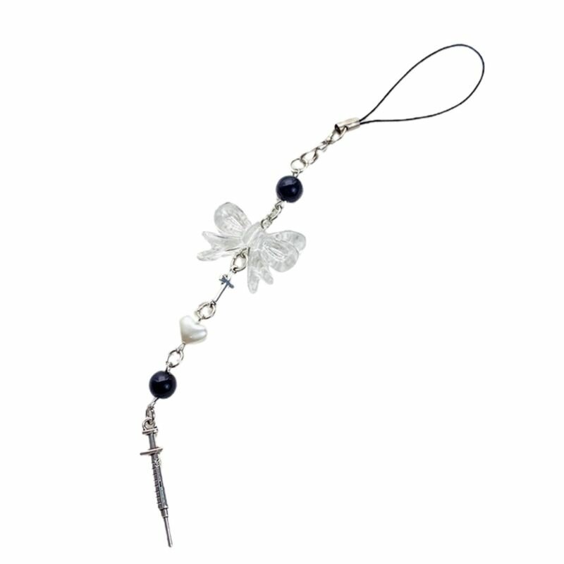 Брелок Для Ключей Мобильного Телефона Со Шприцем Sufeng cross Bow Love Blackstone-Прозрачный Бант