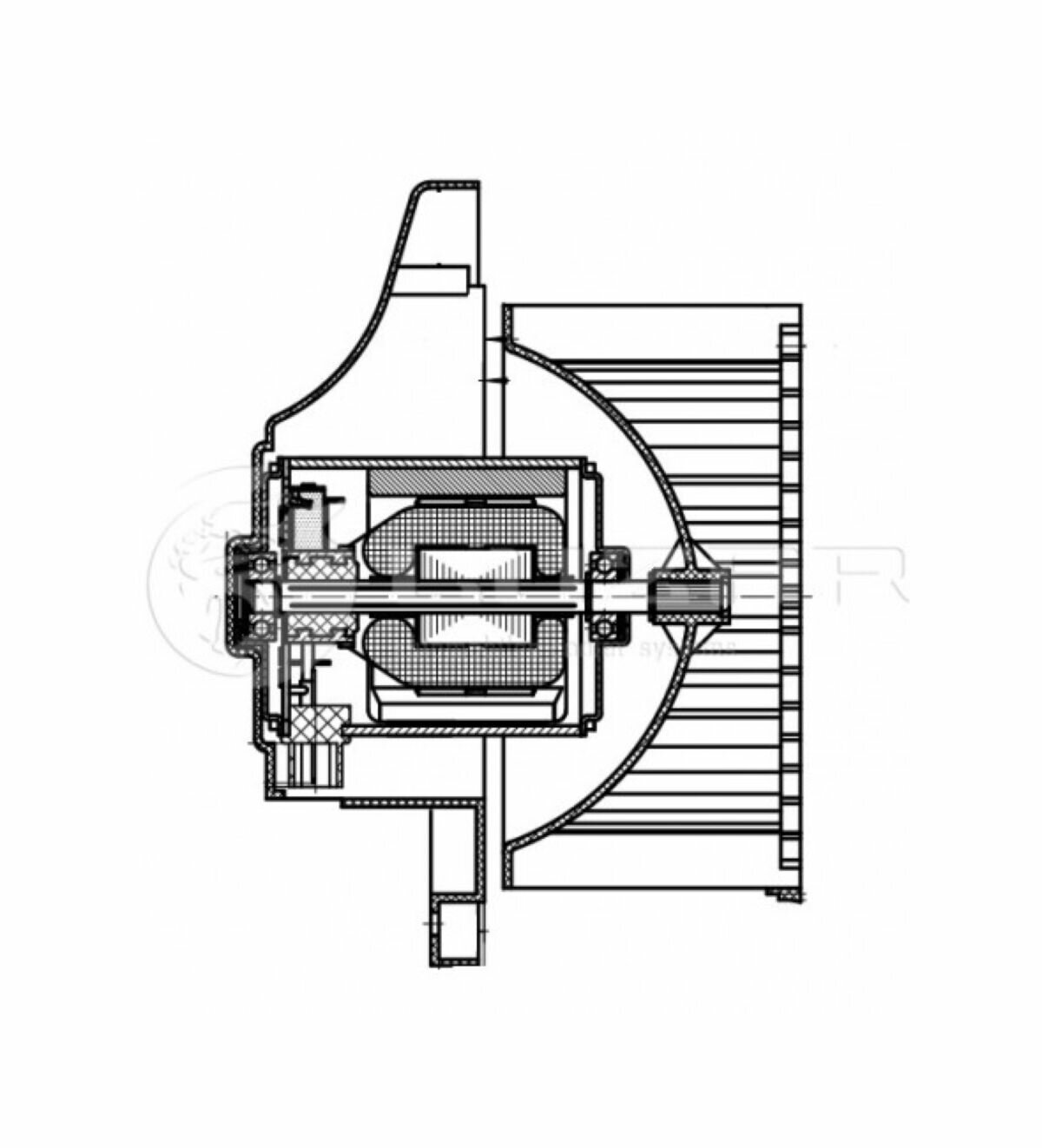 Мотор Печки Kia Spectra (00-)/Sportage I (93-) (Тип Dowoon)(Luzar Lfh08A0)