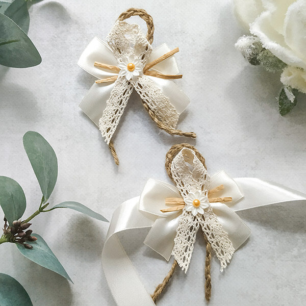 Набор свадебных аксессуаров для свидетелей "Полевые цветы" (2 шт)