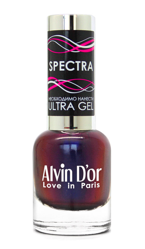 Alvin D'or, Лак для ногтей Spectra тон 10 баклажановая спектра