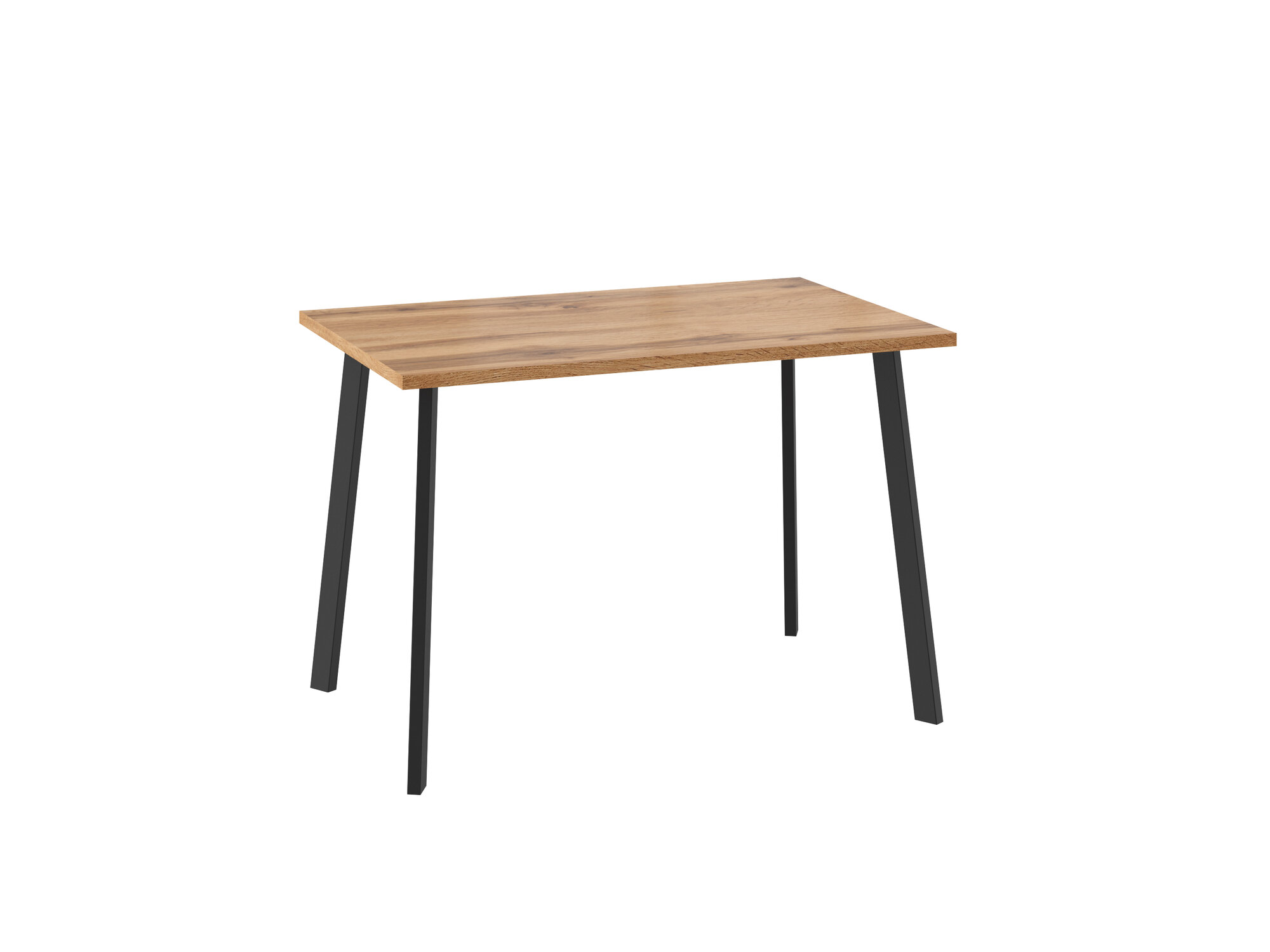 Стол UNO-110 нераздвижной, ЛДСП 25 мм , ДУБ вотан/черный, 110х70*75