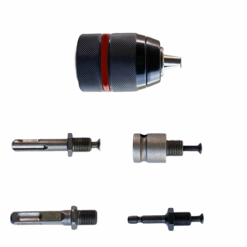 Быстрая смена 13мм трещоточного патрона, адаптер с самоблокирующимся механизмом, совместим с аккумуляторными дрелями и шуруповертами, - Набор из пяти предметов