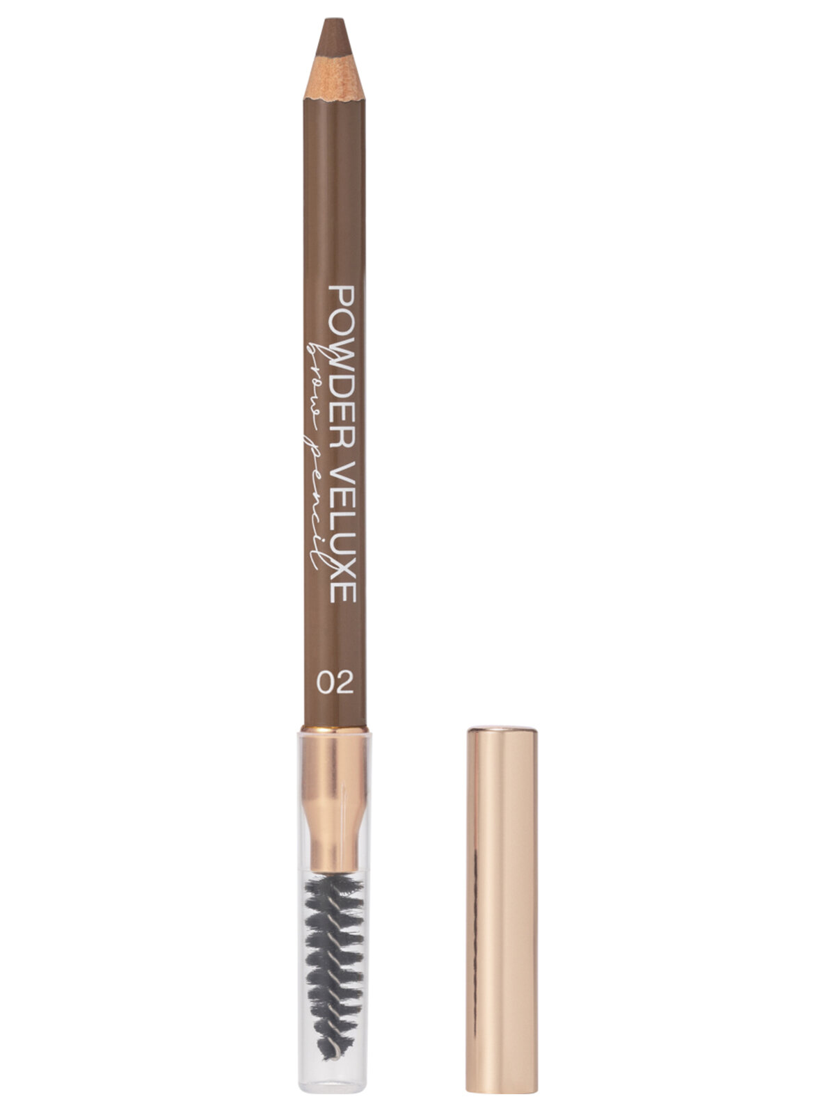 Карандаш для бровей Vivienne Sabo пудровый Powder Veluxe, тон 02 коричневый