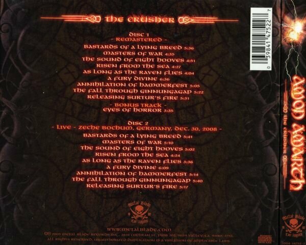 Диск Amon Amarth: The Crusher (2 CD) — фото 1