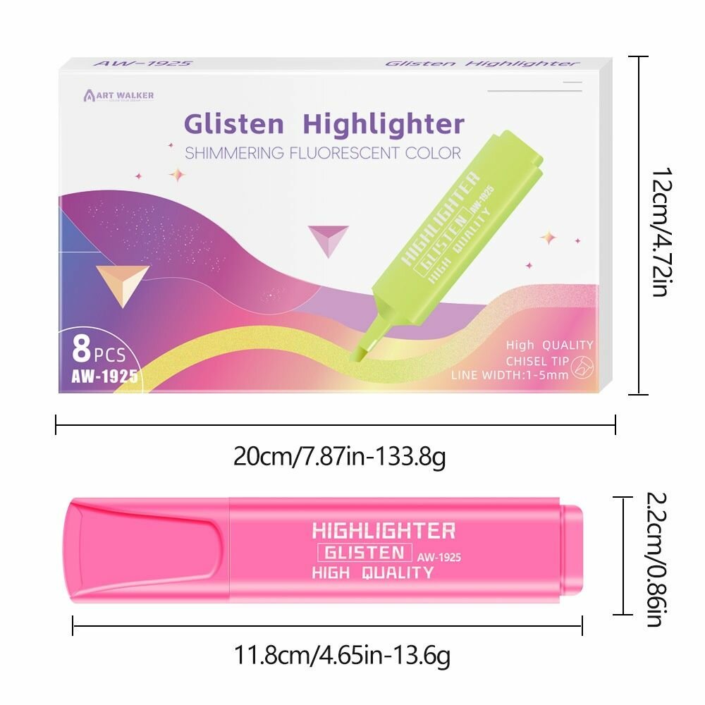 Блестящий текстовый маркер