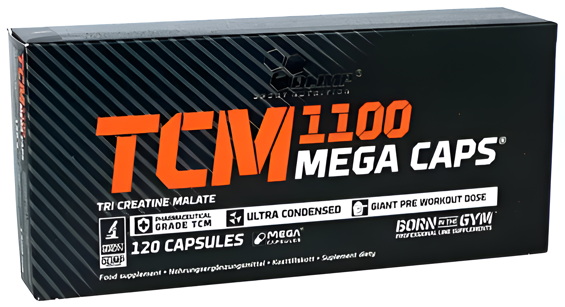 Креатин Olimp TCM Mega Caps, трикреатинмалат, 120 капсул, нейтральный вкус