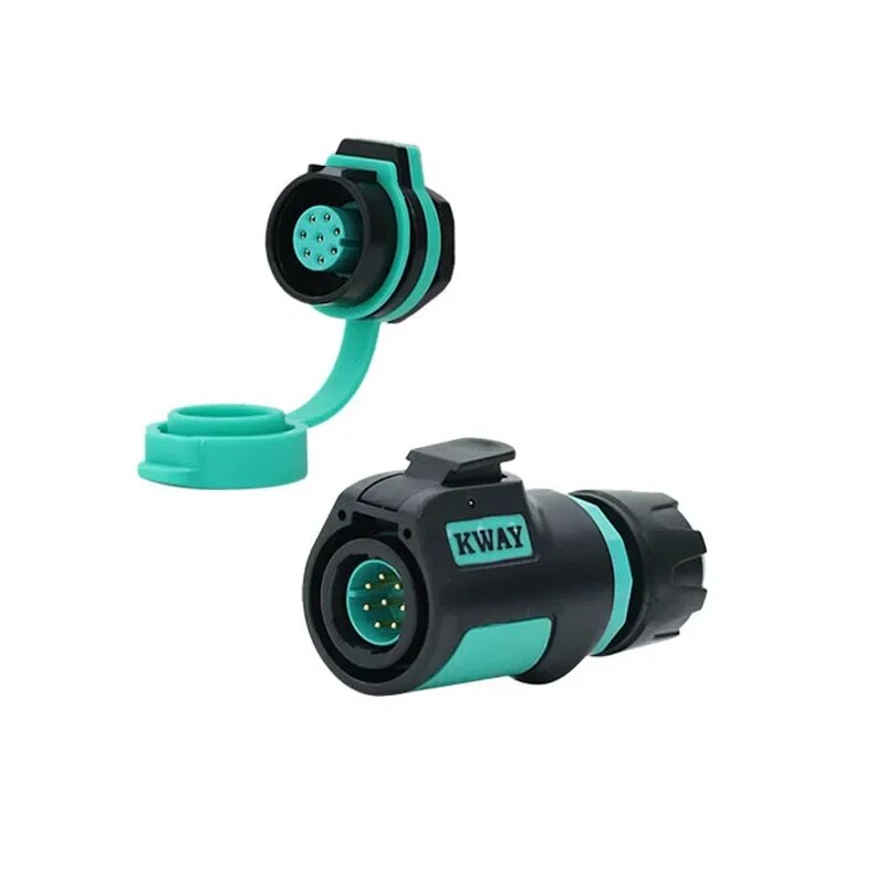 JIYUE KWAY K16 Водонепроницаемый разъем питания M16 пластиковый 2 3 5 7 8 9-контактный 8PIN set