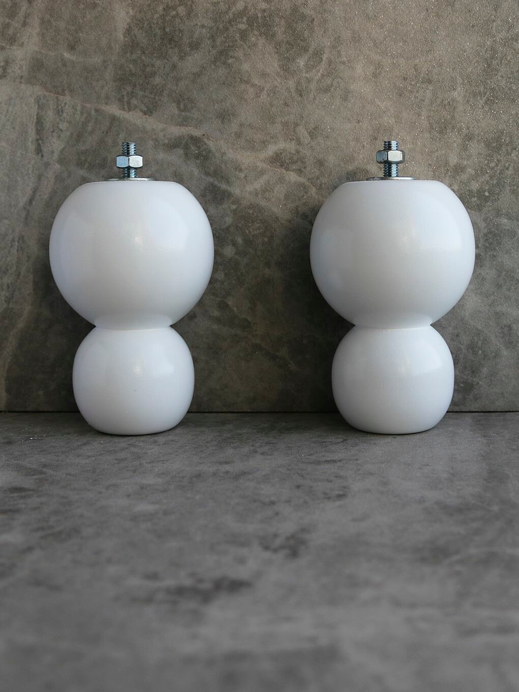 Мебельные ножки из дерева для кроватей, диванов, кресел / высота 120 мм / комплект 2 штуки