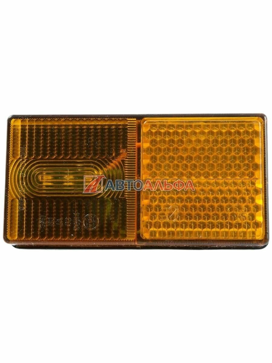 Фонарь боковой габаритный 24В желтый светодиодный с/о КАМАЗ, МАЗ, урал 431