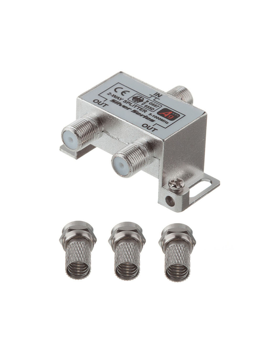 ТВ делитель 2 F-выхода +3 F-разъема