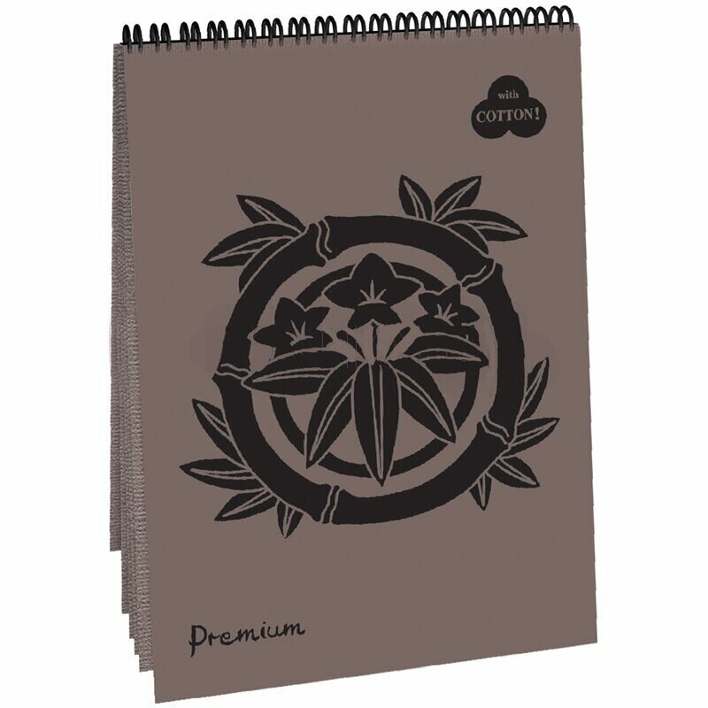 Блокнот для пастели, 30л, А4 на гребне Лилия Холдинг Аshes, коричневый, 160г/м2, холст, БPr4/A/296187