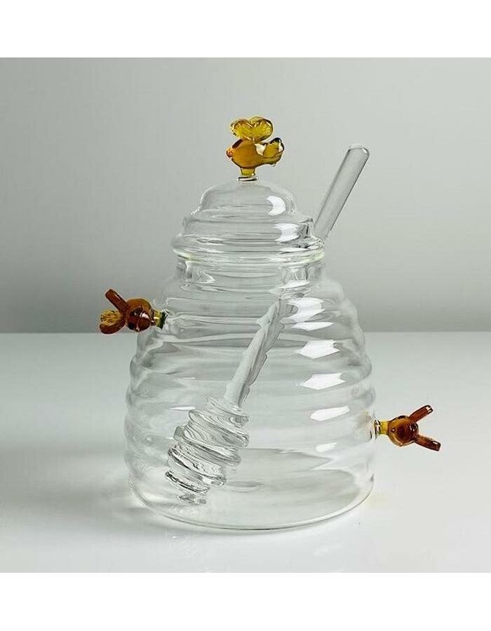 Банка для мёда 500 мл с ложкой