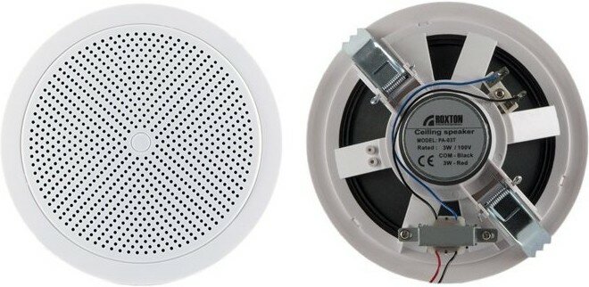 ROXTON PA-03T Громкоговоритель потолочный, врезной, 3 Вт, широкополосный