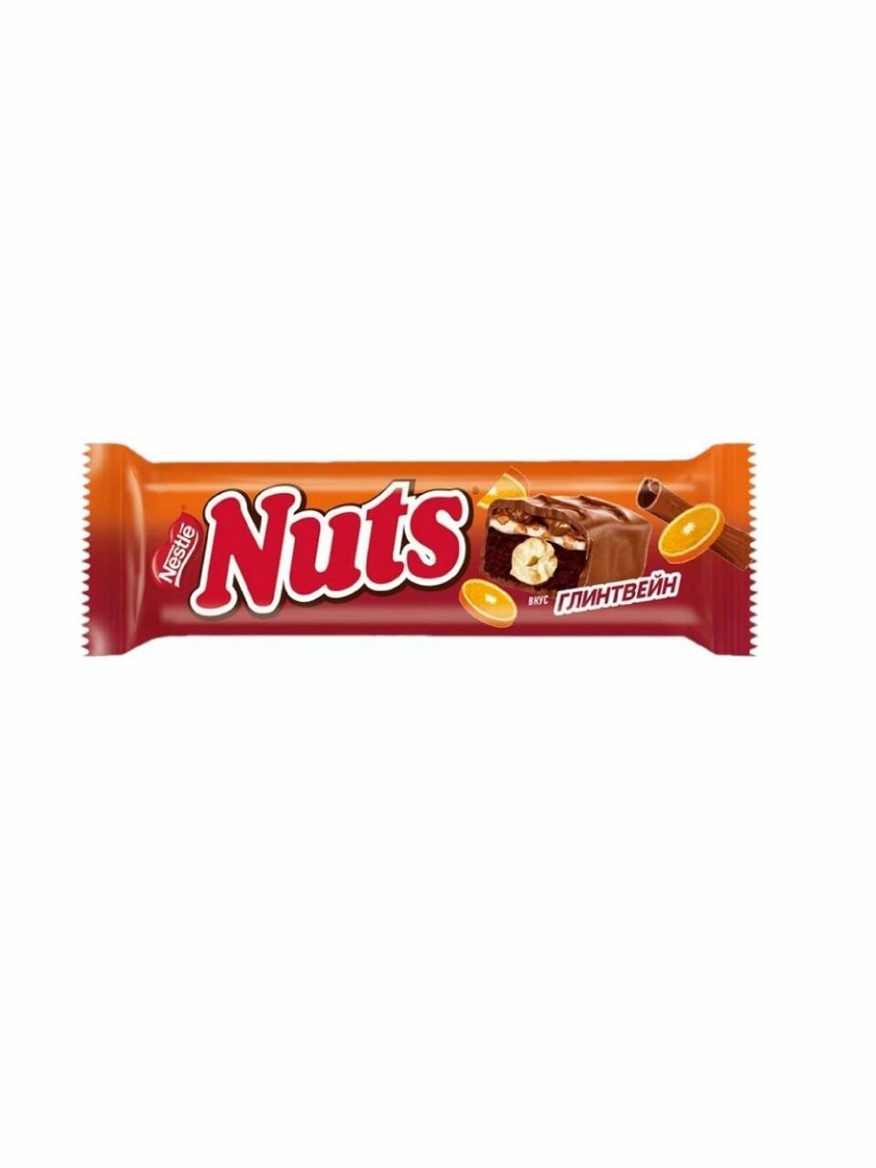 Шоколадный батончик Nuts Duo Глинтвейн , 60г 12шт