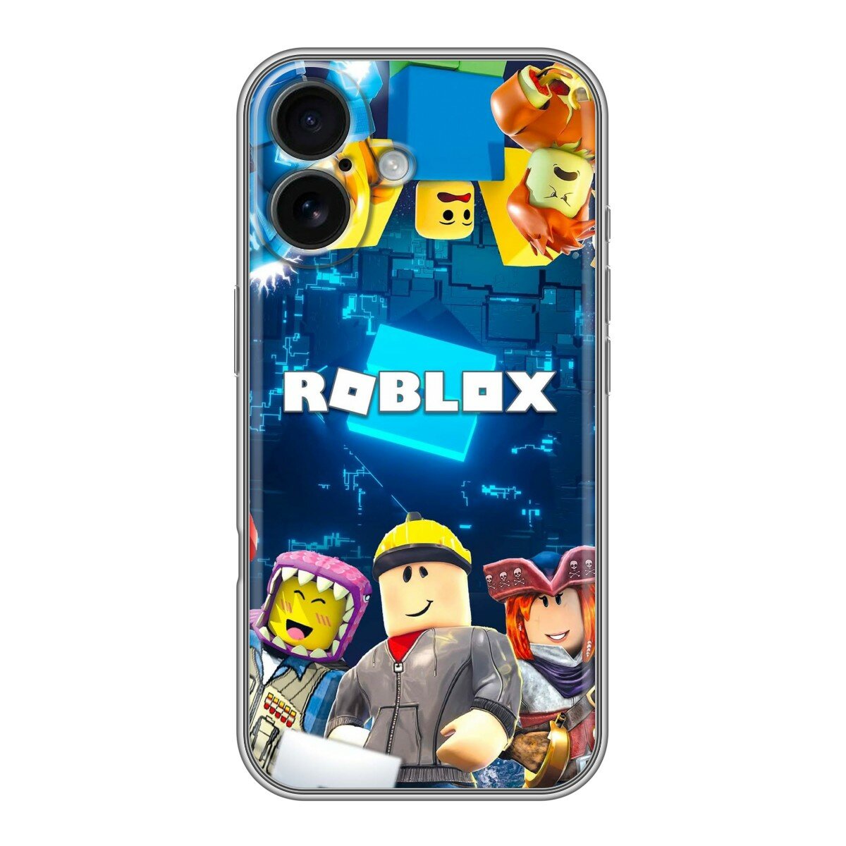 Чехол для Iphone 16 с принтом для мальчиков с Роблокс (Айфон 16) — фото 1