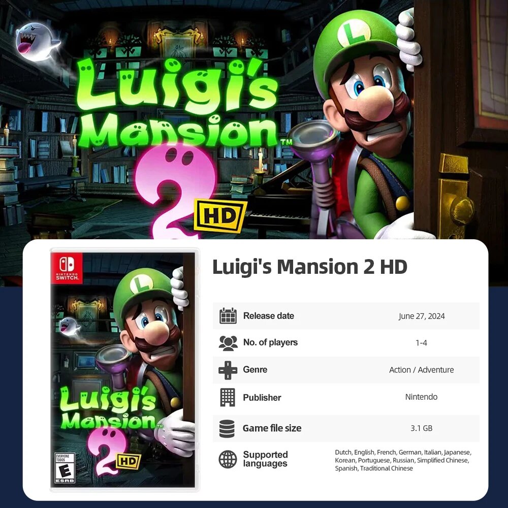 Luigi's Mansion 2 HD для Nintendo Switch