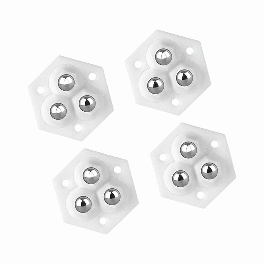 4Pcs Самоклеящиеся мебельные колеса 360