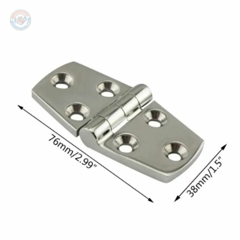 Универсальная хромированная петля из нержавеющей стали для яхт, катеров, лодок и мебели, зеркальная полировка, правая и левая установка, антикоррозийная фурнитура