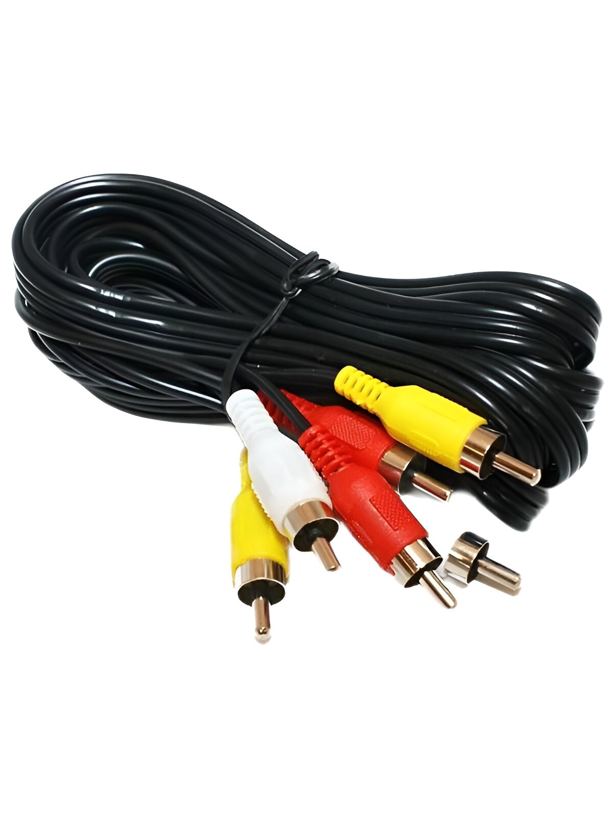 Шнур аудио-видео: 3RCA-3RCA ( длина 3 м, литой), NETKO Optima