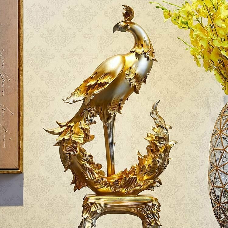 Изысканное украшение в китайском стиле в виде феникса Подходит для гостиной, спальни, входа