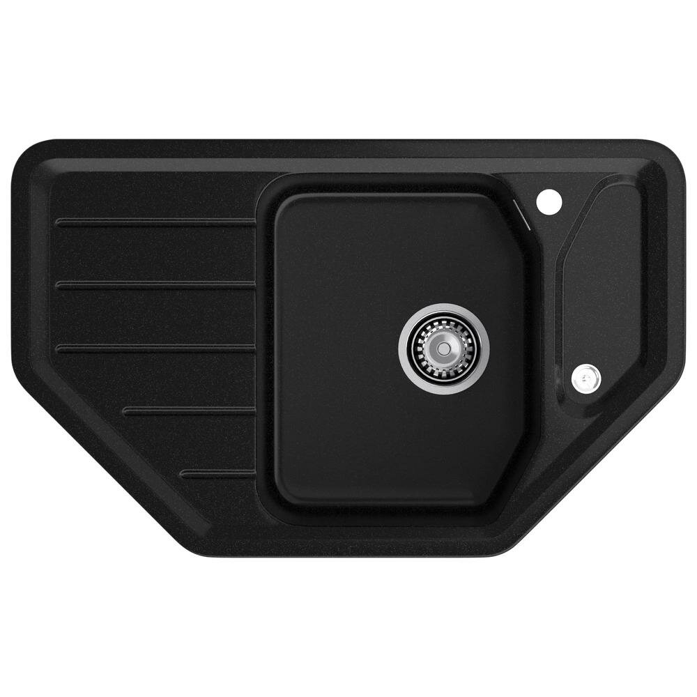 Кухонная мойка GranFest CORNER 800E, черный
