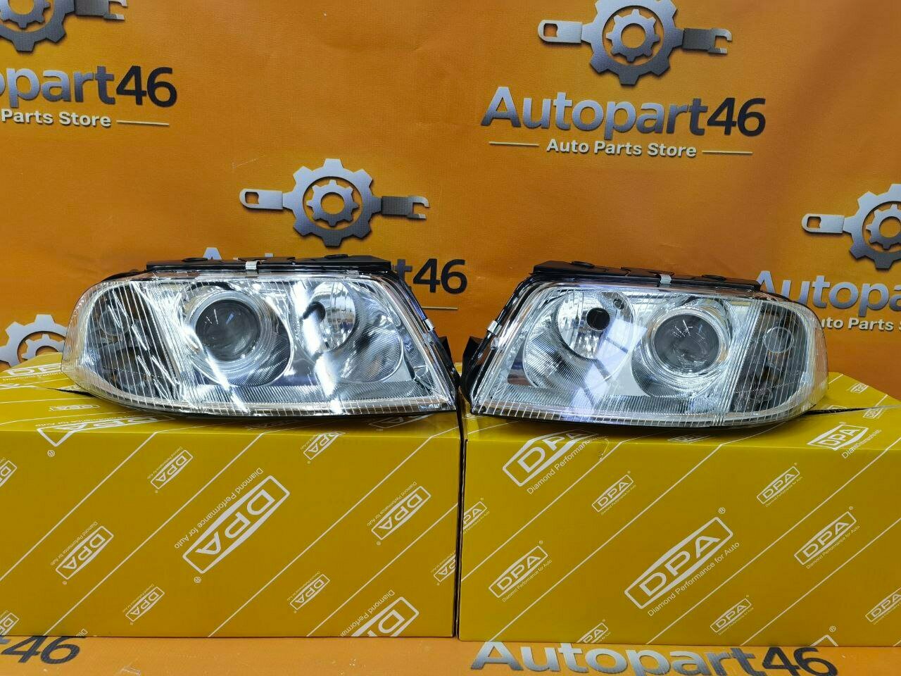 Левая и правая фары Фольксваген пассат Б5+ passat b5 Dpa отличное качество