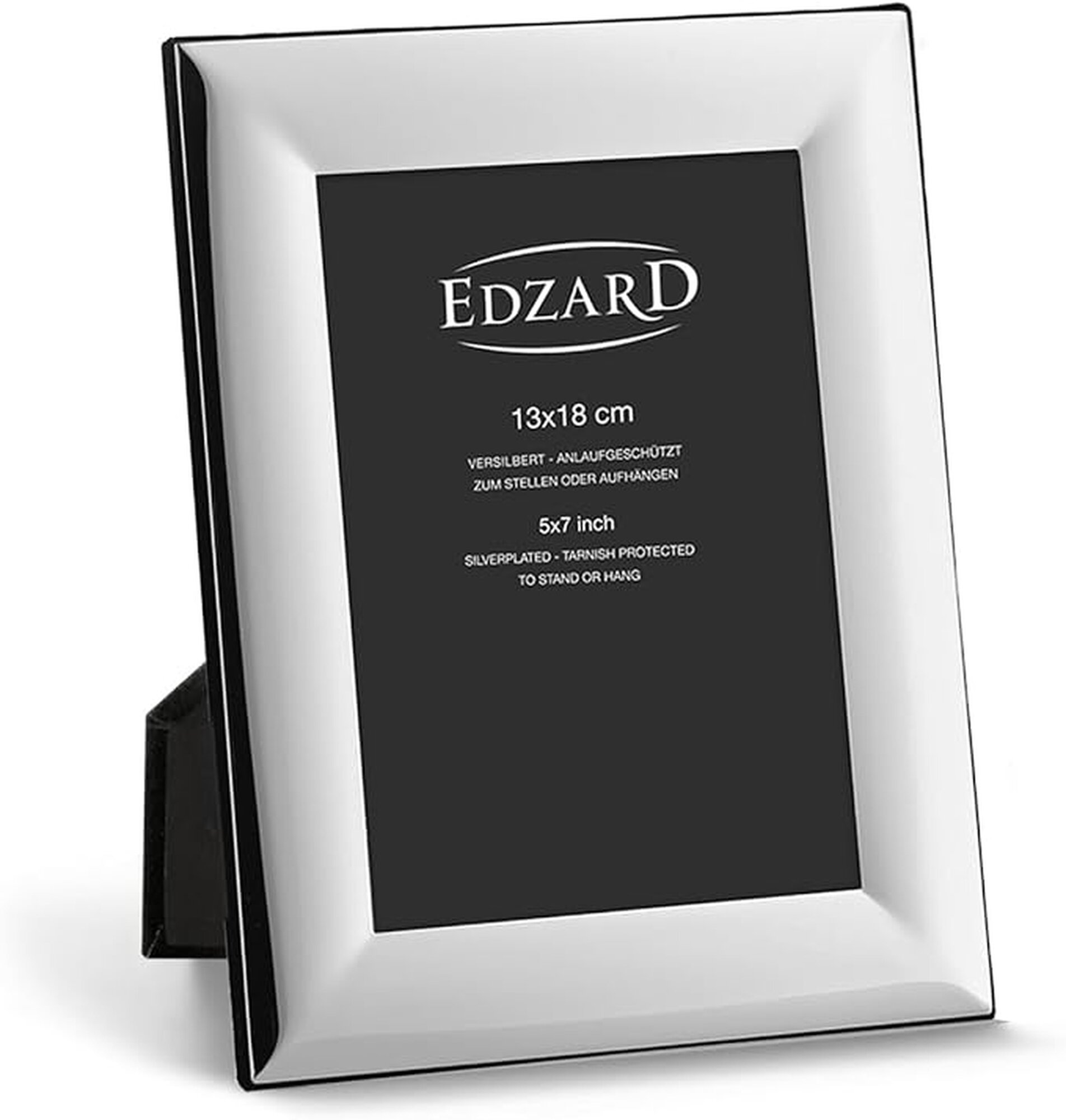 Рамка для фотографий Edzard Gela, размер 13х18 см, цвет серебристый, 4788_EDZARD