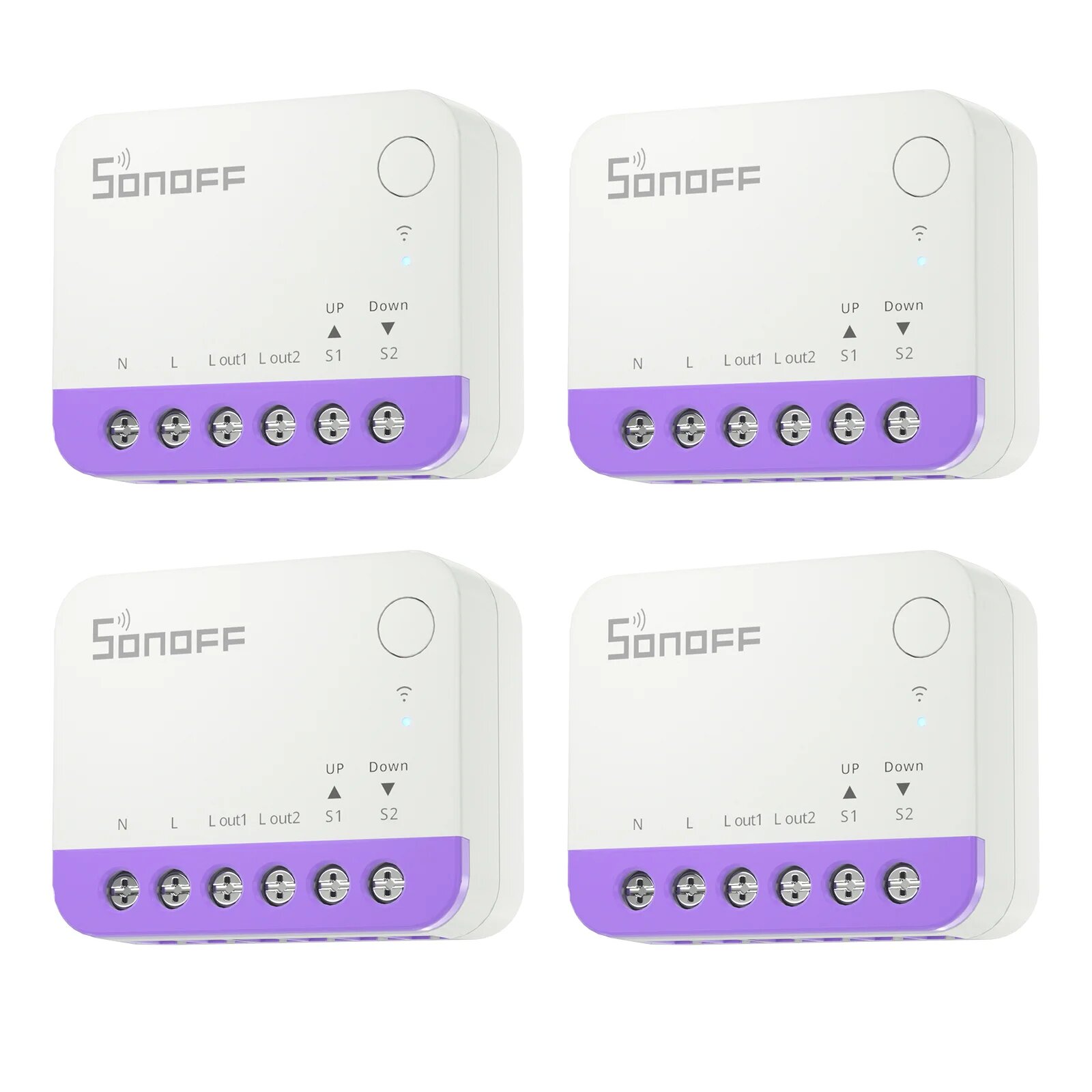 SONOFF MINI-RBS, комплект 4 шт. - умный переключатель рольставней