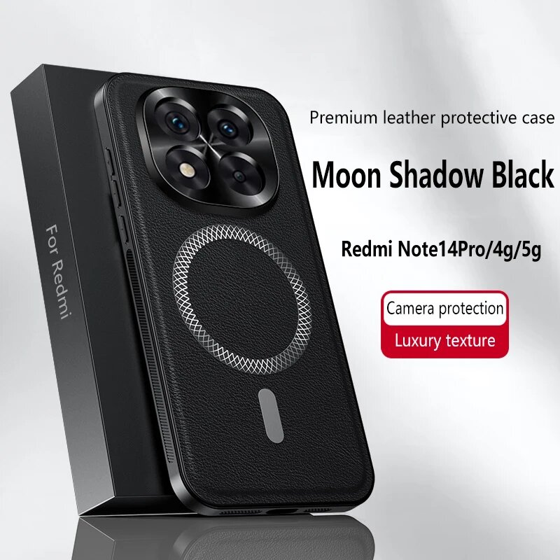 Чехол для Redmi Note 14 Pro 5G Xiaomi Poco X7, магнитный, с Черный, Black, Redmi Note14 Pro 5G