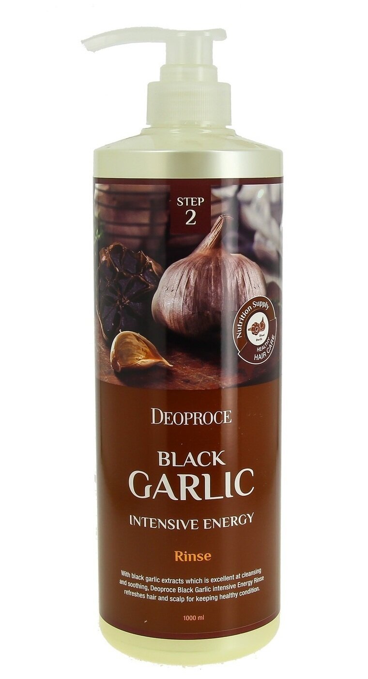 Deoproce Black Garlic Intensive Energy Rinse бальзам для волос с экстрактом черного чеснока (1000мл.)