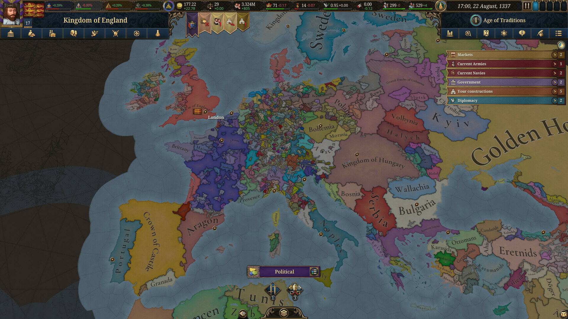 Europa Universalis V - Ключ Steam - Россия, Беларусь, Казахстан и СНГ (кроме Грузии) — фото 1