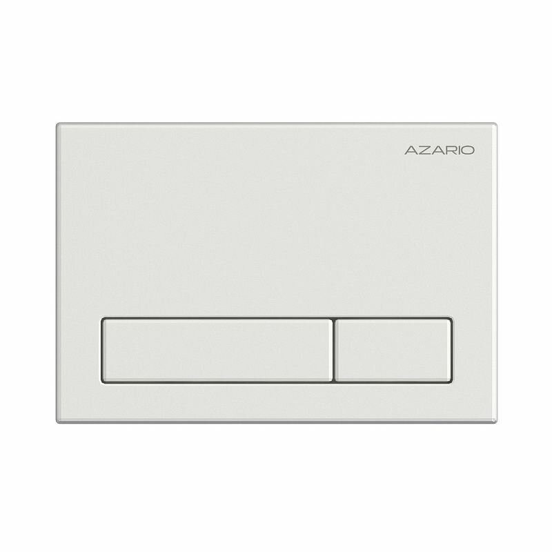 Кнопка смыва AZARIO механическая, двойной смыв, прямоугольные кнопки, белый глянцевый (AZ-ИУ00013)