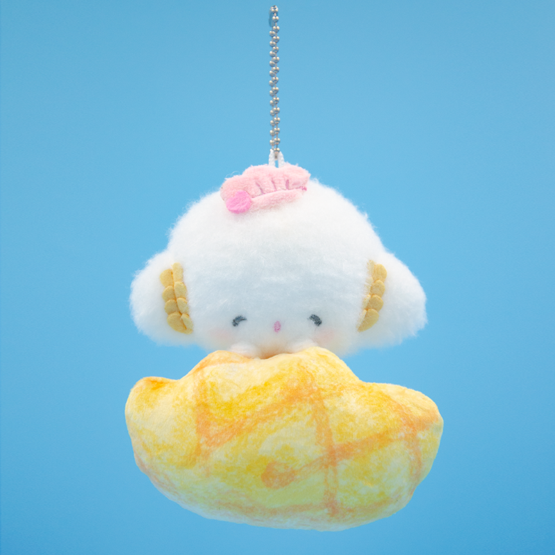 Плюшевая игрушка-подвеска Sanrio Wheat Flour Elf White Wheat Cloud, кукла для автомобиля, кукла для дивана в гостиной