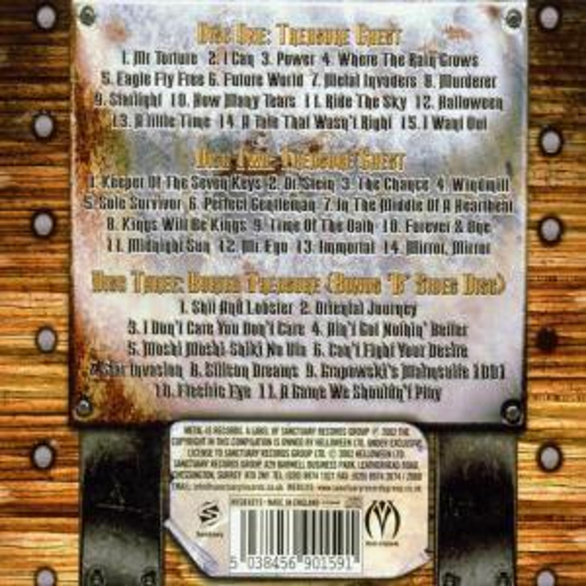 Компакт-диск HELLOWEEN - TREASURE CHEST(2002,3CD, BOX, LTD) (3 CD) — фото 1