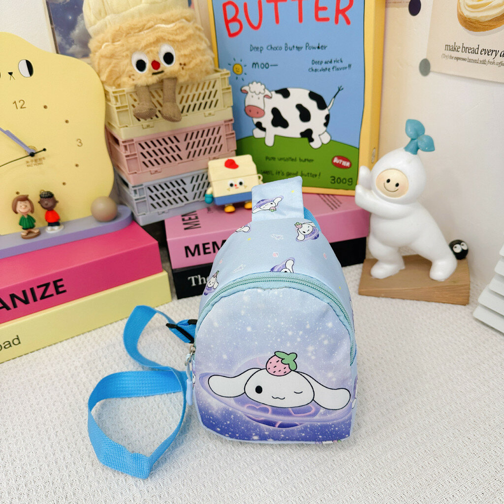 Сумка через плечо универсальная летняя милая с принтами для маленьких девочек с картинками cinnamoroll, принт