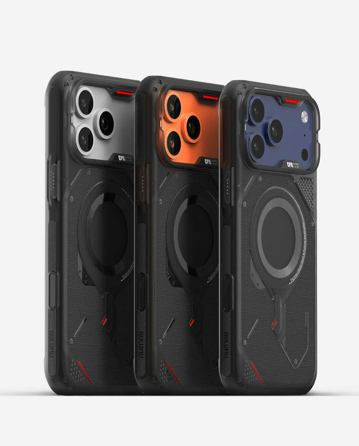 Чехол для iPhone 17 Pro, силикон Aulumu A17, прочный для улицы, магнитный