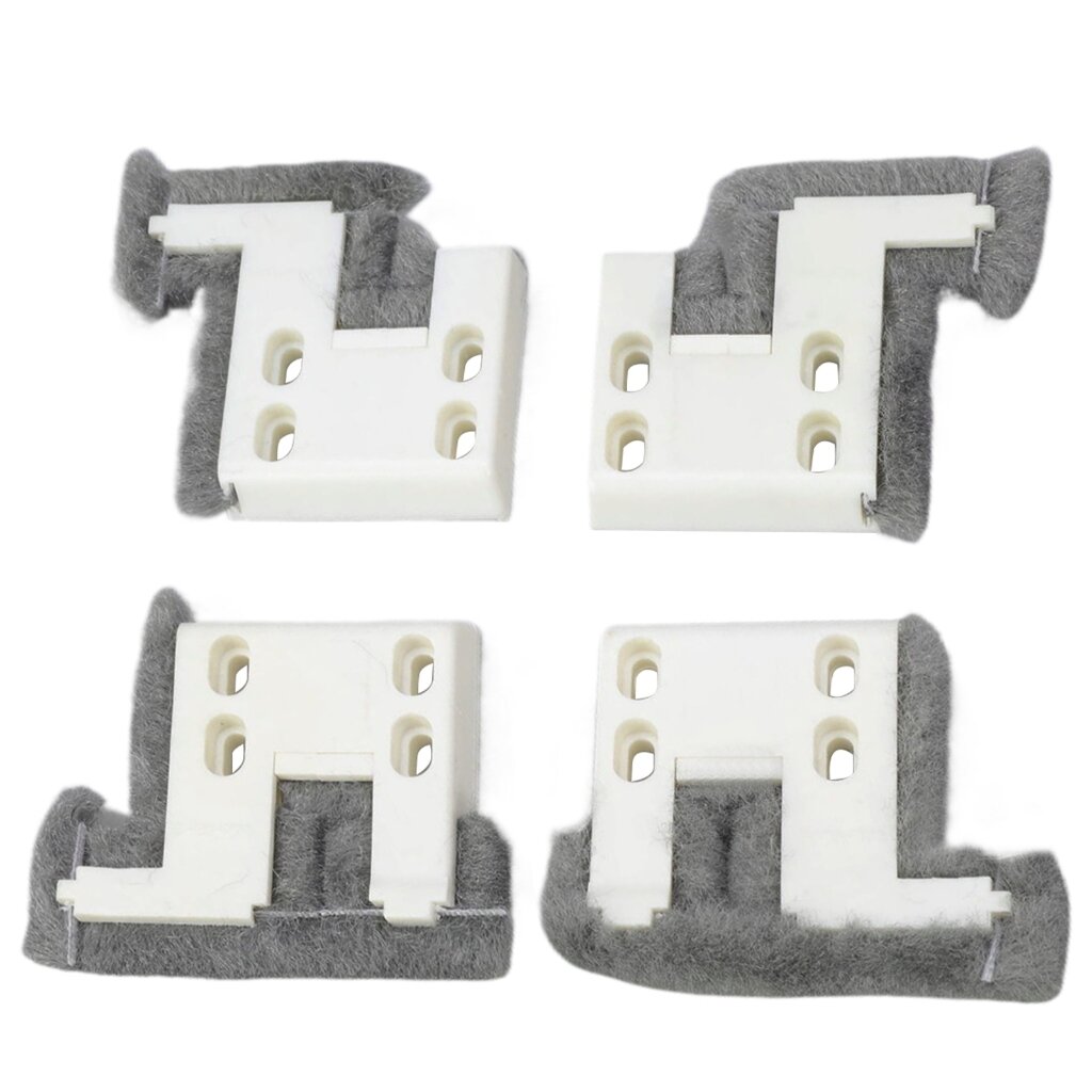 4шт Буферный Блок Раздвижного Окна Вверх-Вниз Уплотнительная Ветрозащитная Полоса Щетки