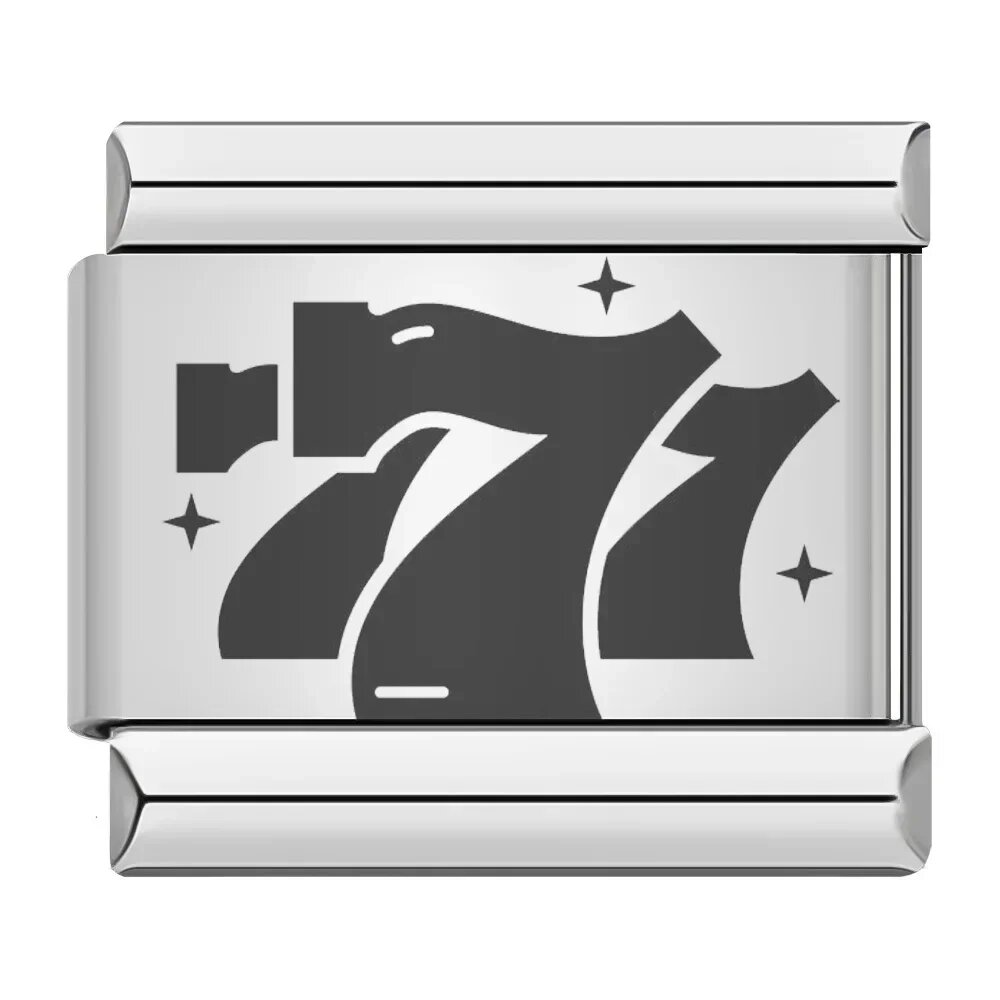 Чарм 9 мм "777" ICK026, черный