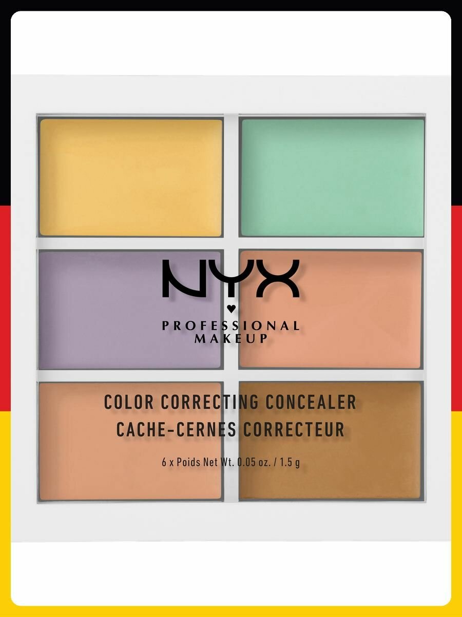Палитра консиллер и корректор NYX Professional Makeup Professional Make-Up Color Correcting Palette, 9 г