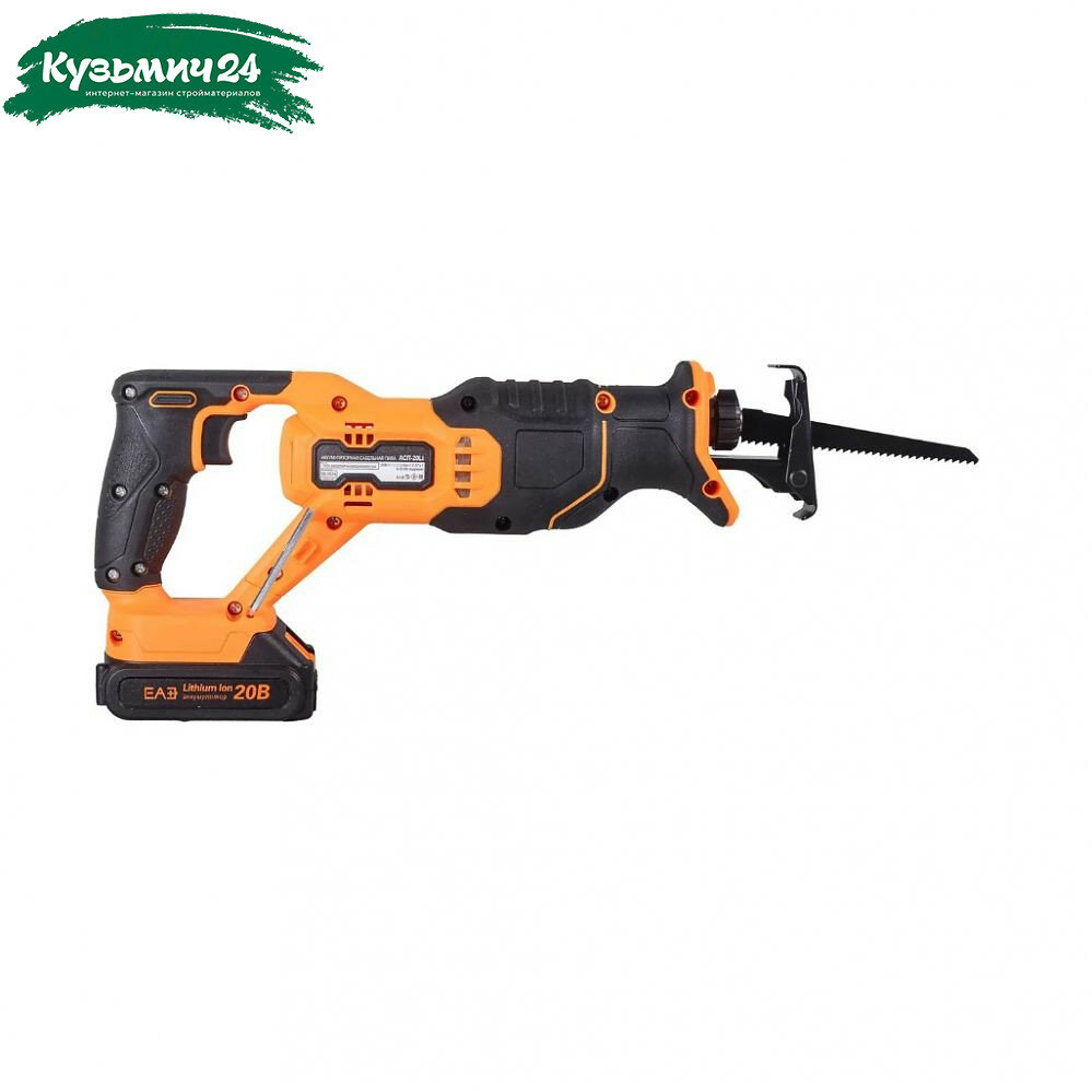 Аккумуляторная сабельная пила Вихрь АСП-20Li, 20 В, 1 аккумулятор, 2.0 Ah, зарядное устройство, 1 шт