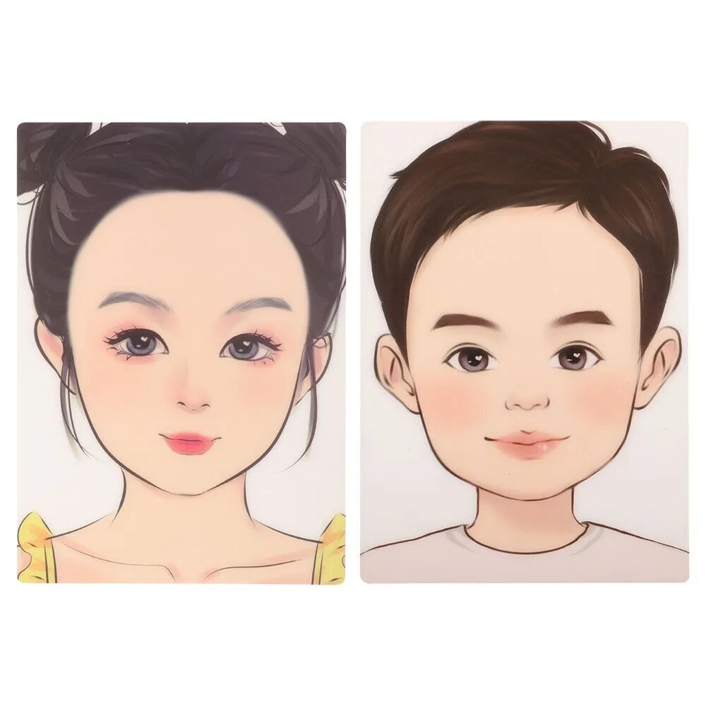 Манекен Для Отработки Техник Макияжа Из Силикона С Детальными Чертами Лица 29.50X21.00X0.20Cm